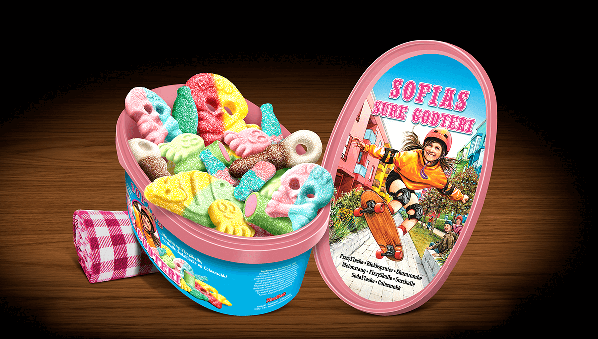 Sofias Sure Godteri - Nordkak